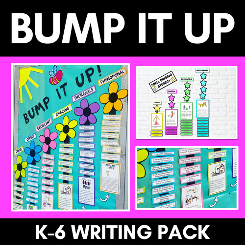 BUMP IT UP WALL - Writing - Mrs Learning Bee