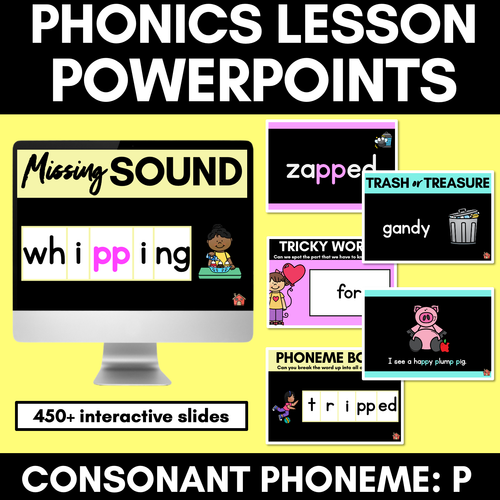 Consonant Sound P PowerPoint - P PP - Mrs Learning Bee