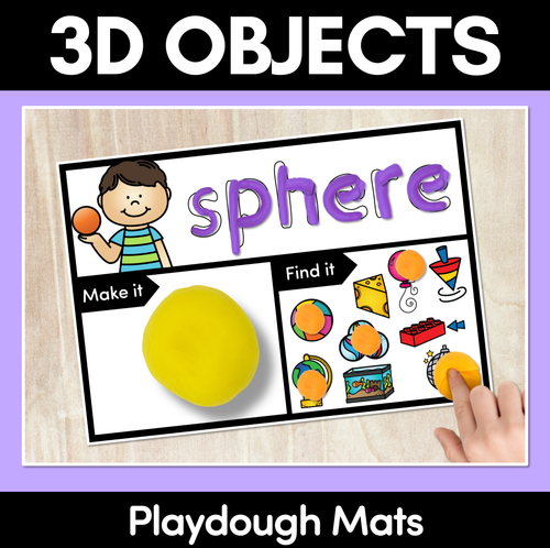 3D Object Playdough Mats - Mrs Learning Bee