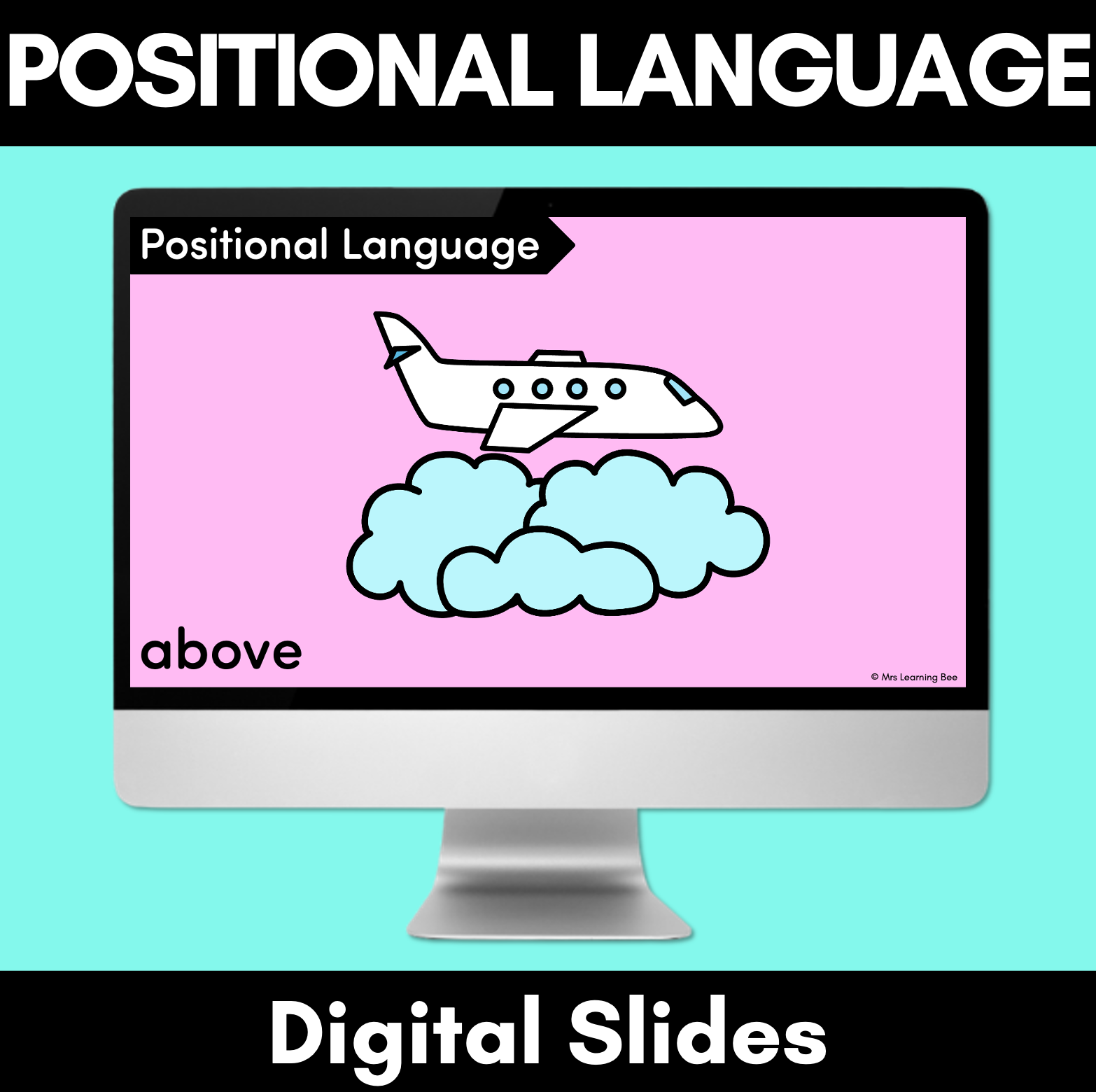 Positional Language Digital Slides - Position Words - Mrs Learning Bee