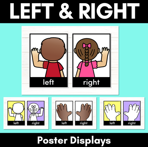 Left and Right Position Poster Display - Mrs Learning Bee