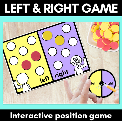 Left and Right Interactive Position Game - Mrs Learning Bee