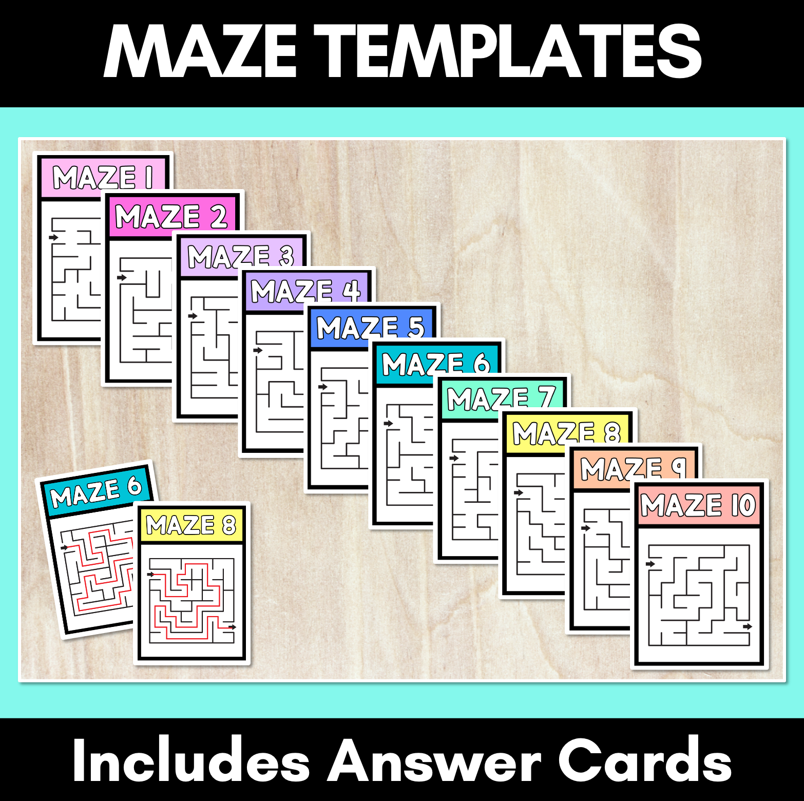 Maze Templates - Mrs Learning Bee