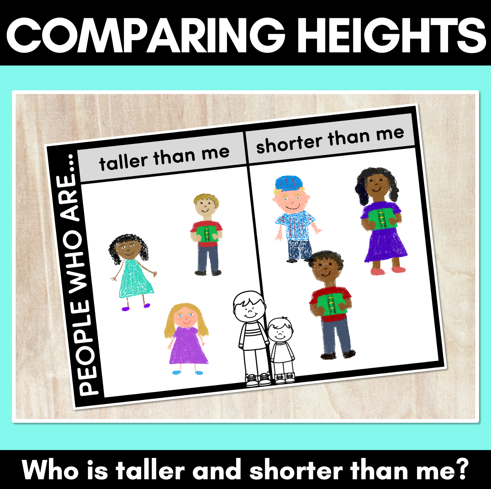 Comparing Heights Printable - Mrs Learning Bee