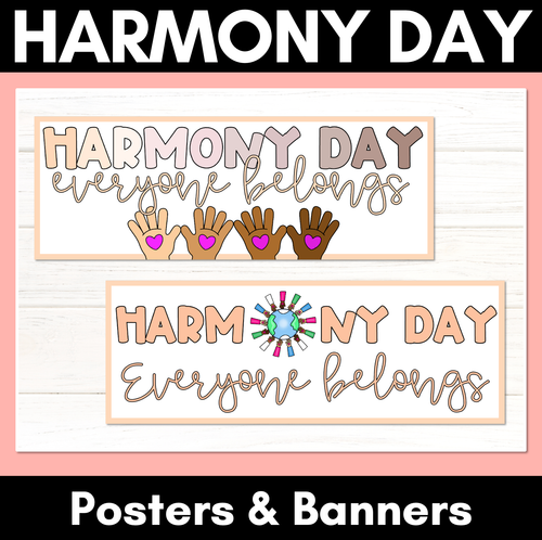 Harmony Day Posters - Mrs Learning Bee