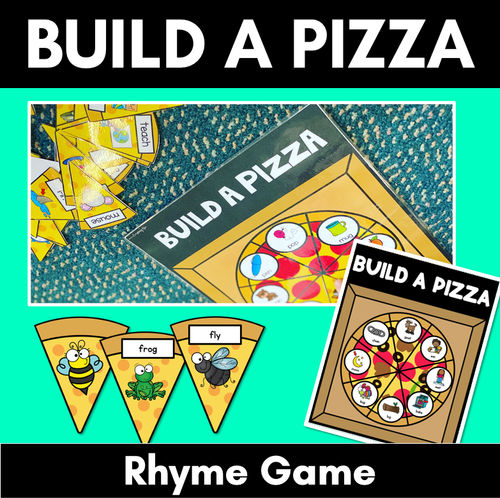 Rhyme Game - Build A Pizza - Mrs Learning Bee