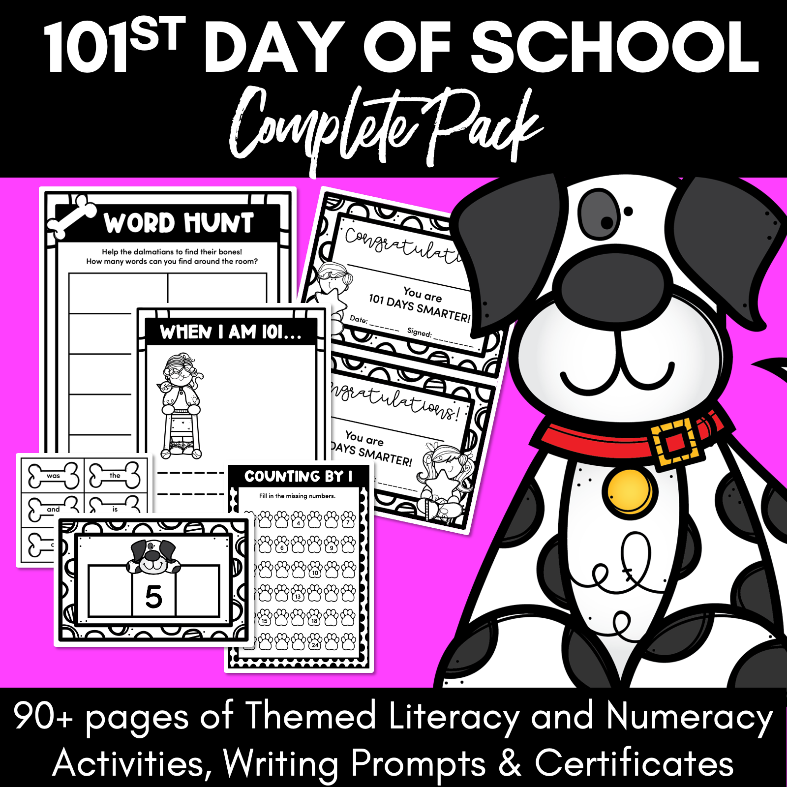 101st Day of School Activities - 101 Days of School Celebration Pack ...