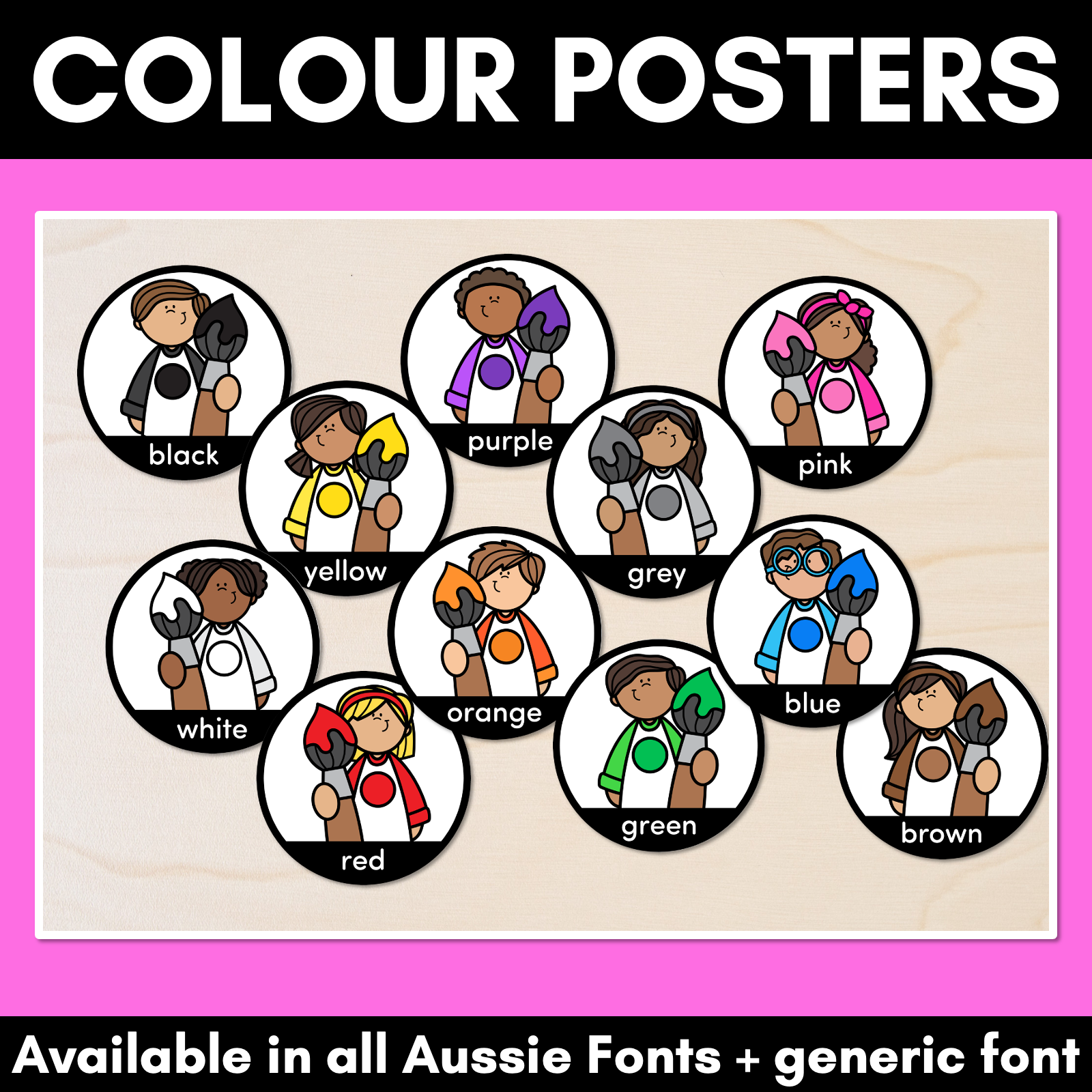 Colour Posters for Classroom Displays - Mrs Learning Bee