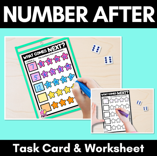 Number After - Open-Ended Task Mat & Worksheet - Mrs Learning Bee