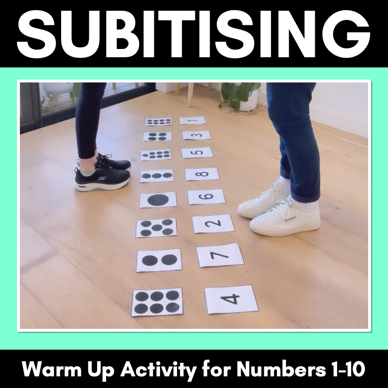 Subitising Warm Up Activity 1-10 - Mrs Learning Bee