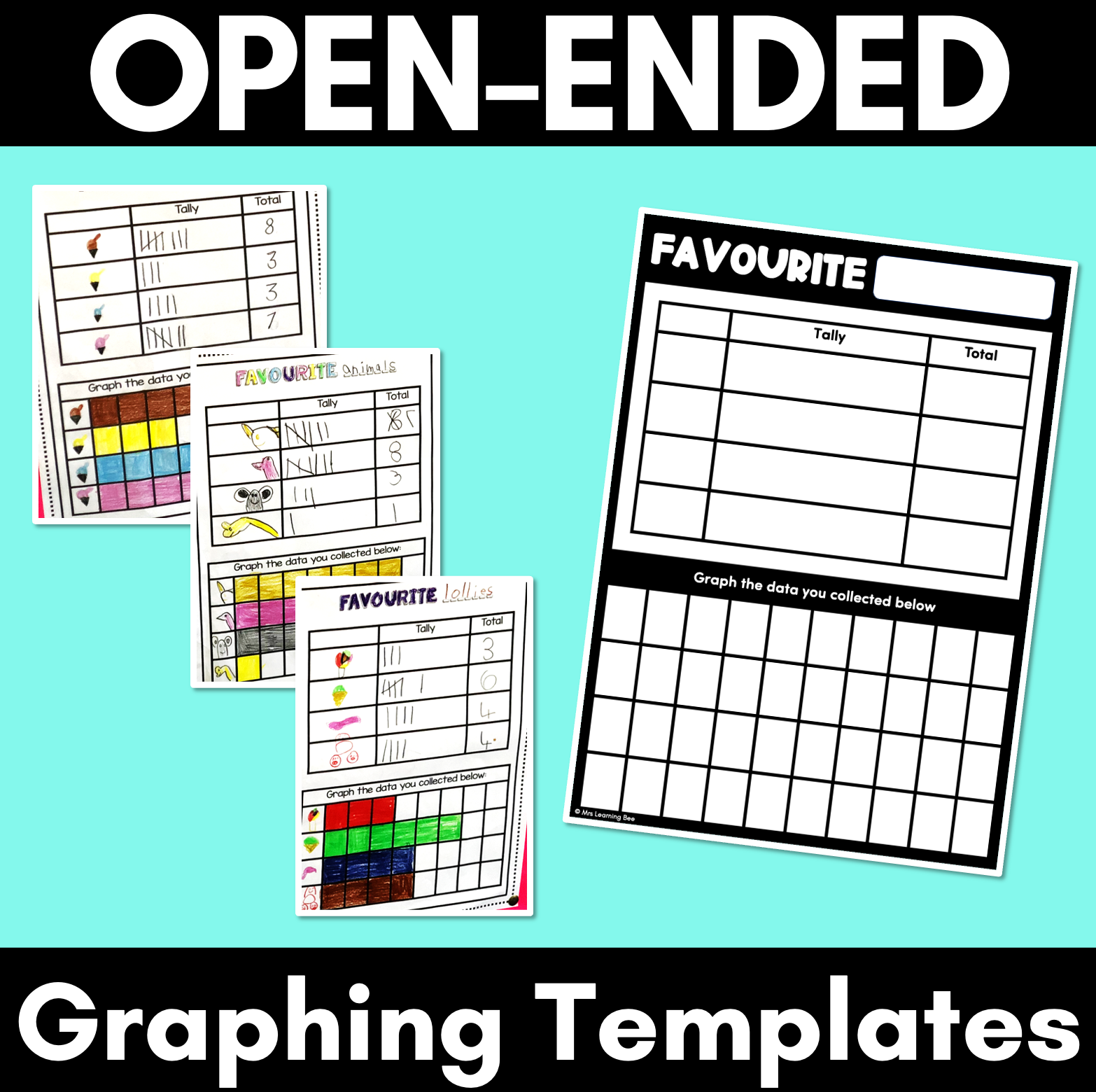 Open-ended Graphing Templates - Mrs Learning Bee