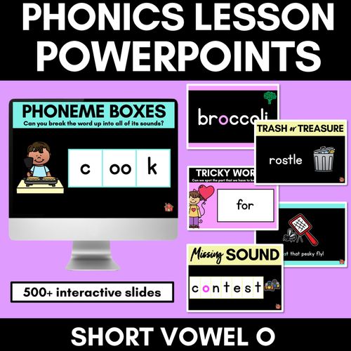 Short Vowel Sound O PowerPoint - O, A - Mrs Learning Bee