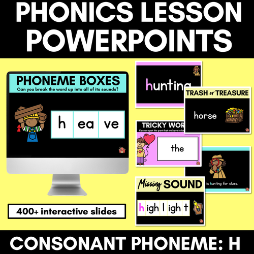 Consonant Sound H PowerPoint - Mrs Learning Bee