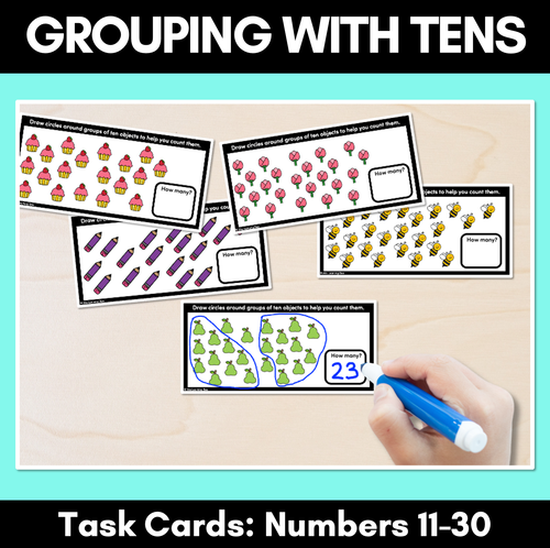 Grouping with Ten Task Cards - Mrs Learning Bee
