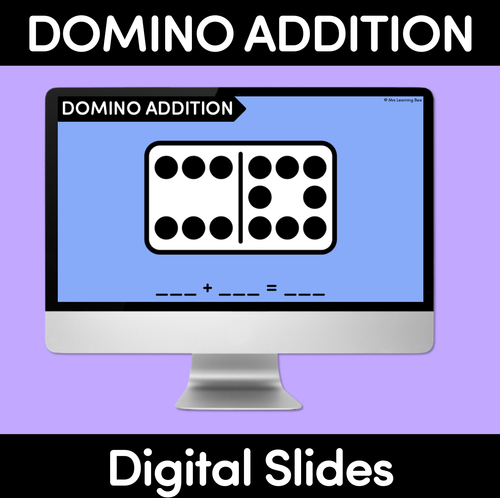 Domino Addition Slides - Addition to 12 or 18 - Mrs Learning Bee