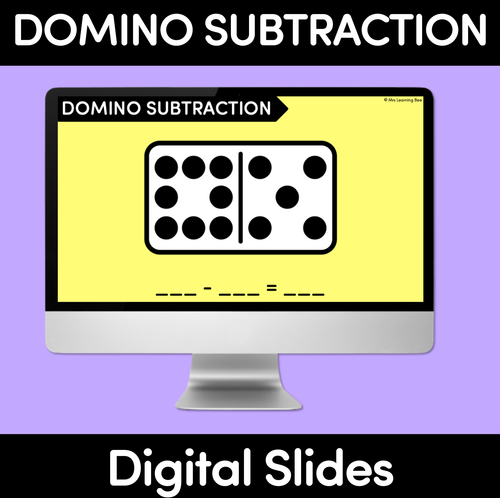 Domino Subtraction Slides - Subtraction from 12 or 18 - Mrs Learning Bee