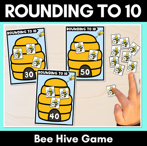 Rounding to 10 Bee Hive Game - Mrs Learning Bee