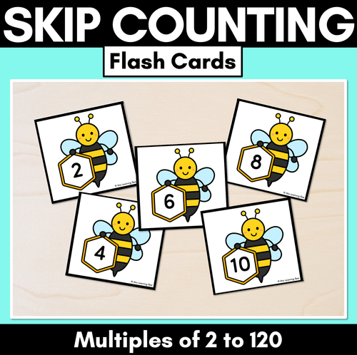 Skip Counting Flash Cards - Multiples of 2 - Mrs Learning Bee