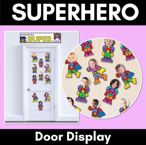 Superhero Door Display - Mrs Learning Bee