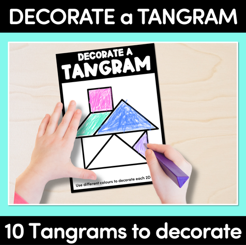 Decorate a Tangram - 2D Shapes Activity - Mrs Learning Bee