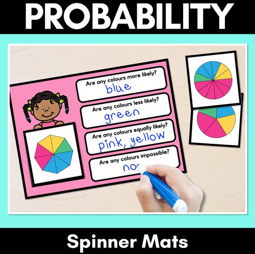 Probability Spinner Mats - Mrs Learning Bee