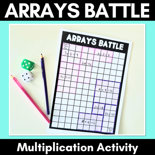 Arrays Battle - Multiplication Activity - Mrs Learning Bee