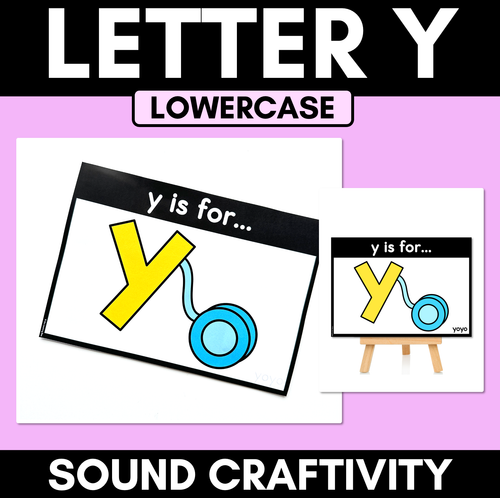 Beginning Sound Crafts - LOWERCASE Letter Y - Y is for Yoyo - Mrs ...