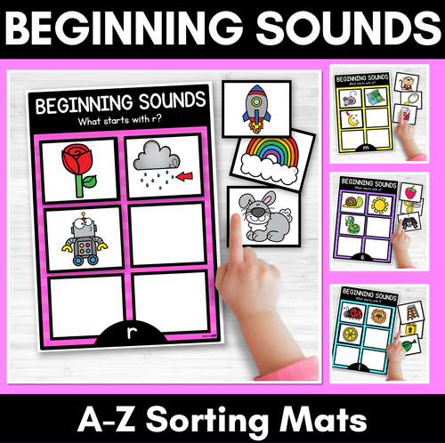 Beginning Sound Sort - Phonological Awareness Activity - Mrs Learning Bee