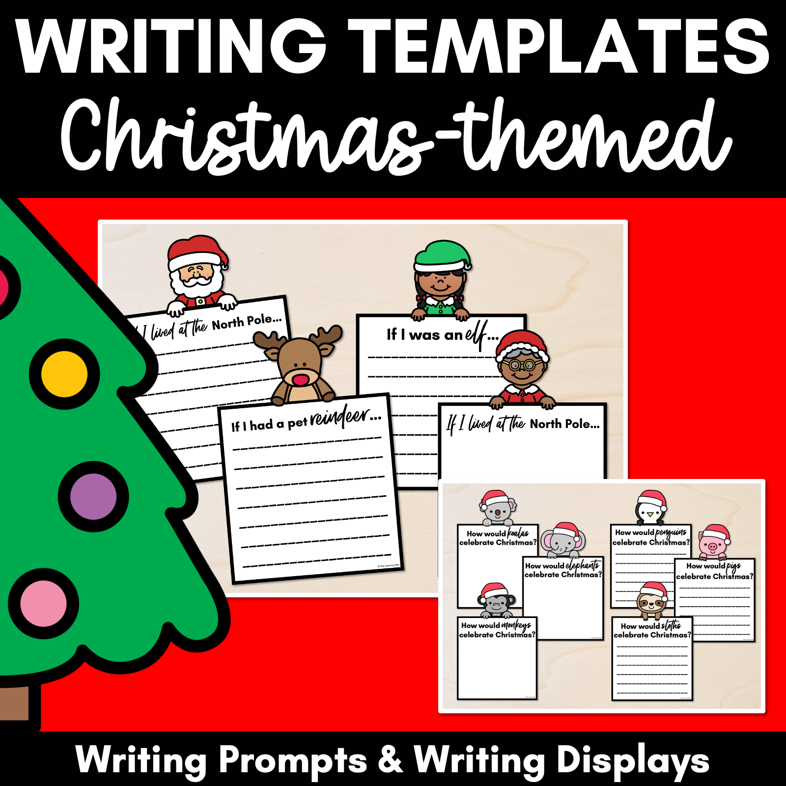 Christmas Writing Templates - Christmas-themed Writing Prompts ...