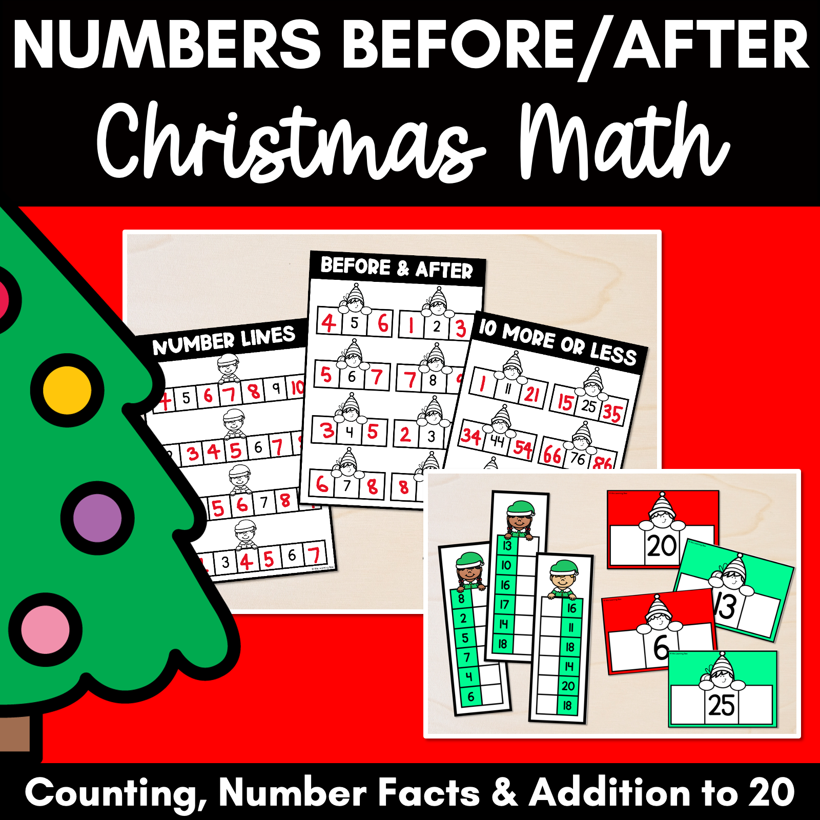 3rd Grade Christmas Math Worksheets Addition Subtraction FREE