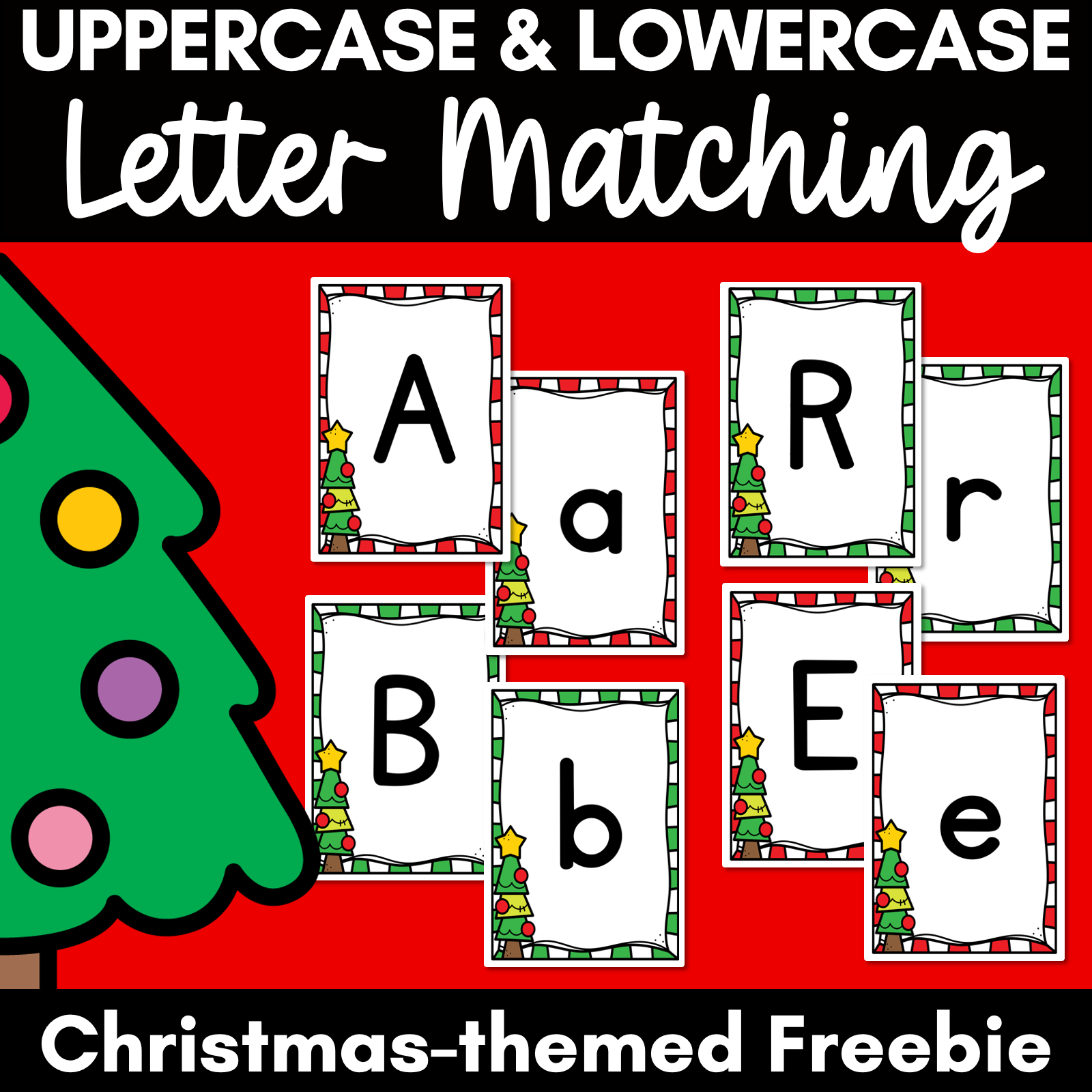 Christmas Alphabet Matching FREEBIE - Uppercase and Lowercase Letters ...