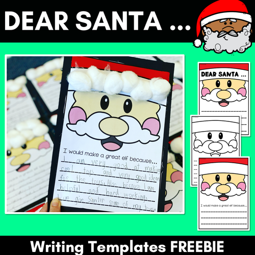Dear Santa Craftivity & Writing Prompt - Mrs Learning Bee