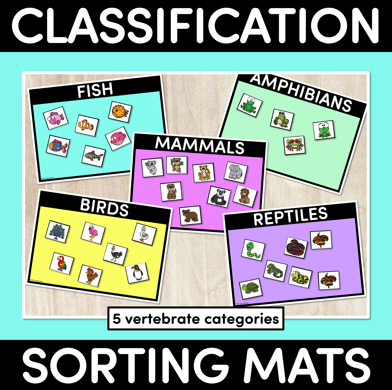 Classifying Animals- Sorting Mats - Mrs Learning Bee
