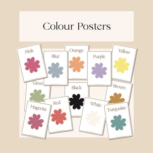 Colour Posters - Mrs Learning Bee