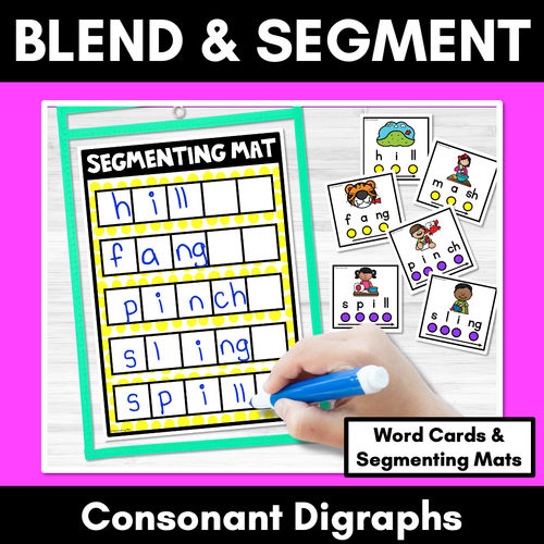 Blend & Segment Consonant Digraph Words - Sound Button Cards ...