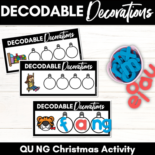 Christmas Phonics Activities - Consonant Digraphs QU NG Word Mats ...