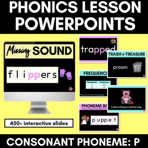 Consonant Sound P PowerPoint - P PP - Mrs Learning Bee