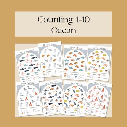 Counting 0-10 Ocean - Mrs Learning Bee