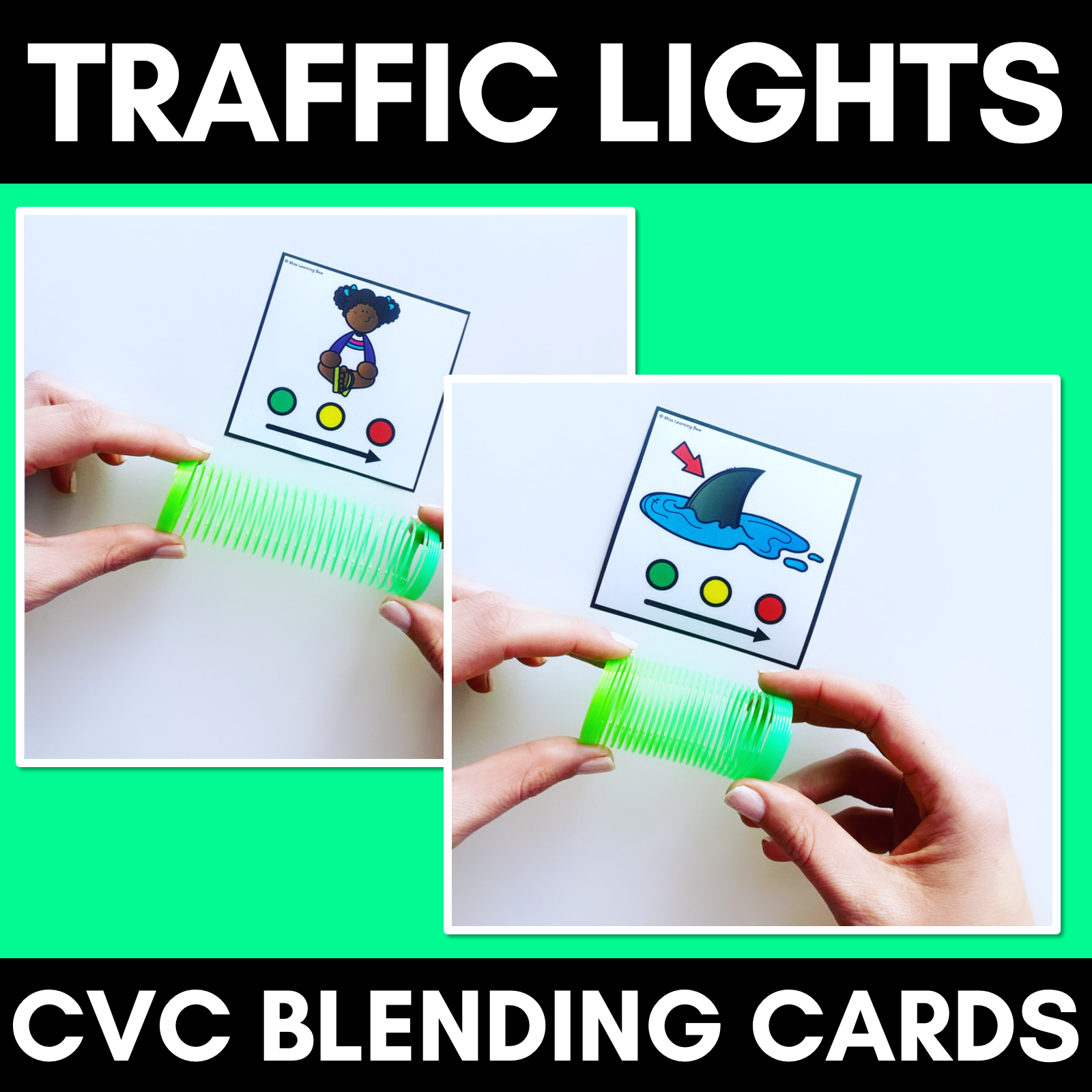 CVC Word Picture Cards with Sound Buttons - STRETCH & BLEND WITH ...