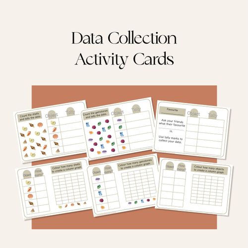 Data Collection Activity Cards- Early years - Mrs Learning Bee