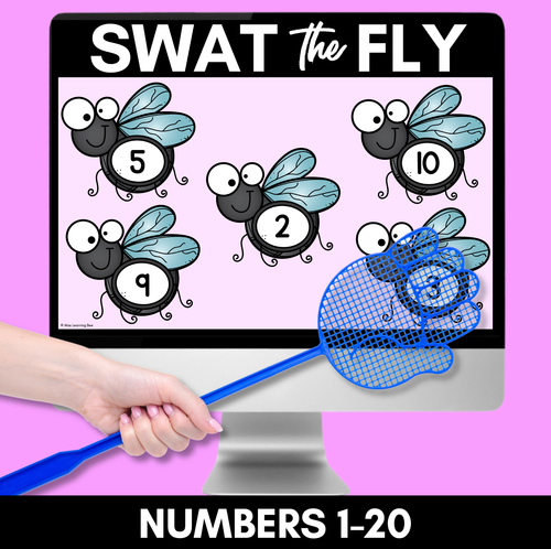SWAT THE NUMBER SLIDES - 4 Levels - Kindergarten Math Digital Activity ...