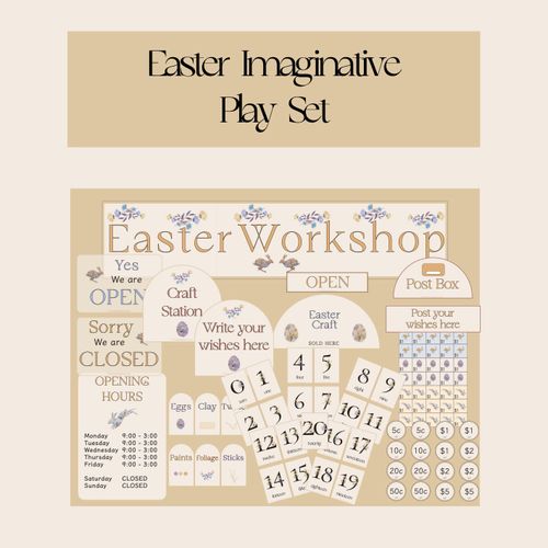 Easter Imaginative Play Set - Mrs Learning Bee