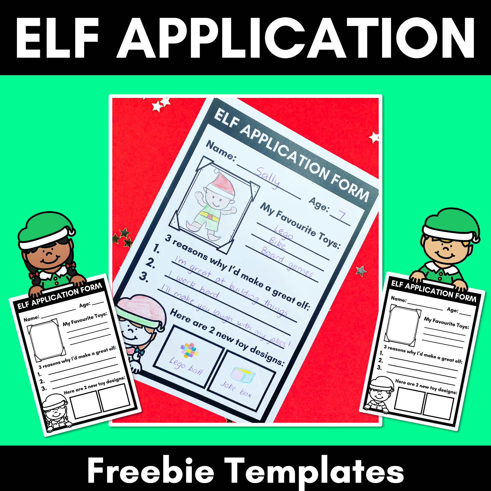 Elf Application Forms - Mrs Learning Bee