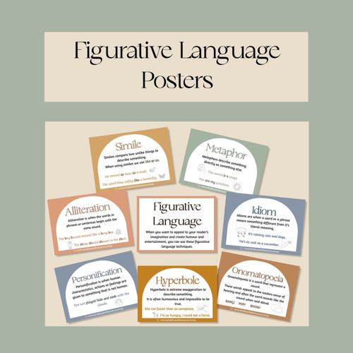 Figurative Language Posters - Mrs Learning Bee
