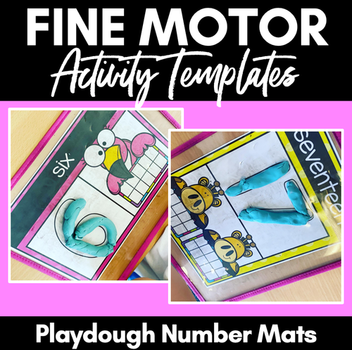PLAYDOUGH NUMBER TEN FRAME MATS - Numbers 1-20 - - Mrs Learning Bee