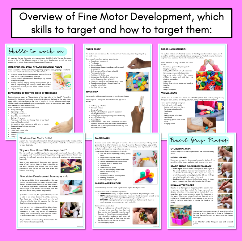 Fine Motor Development Activities For Esl - Infoupdate.org