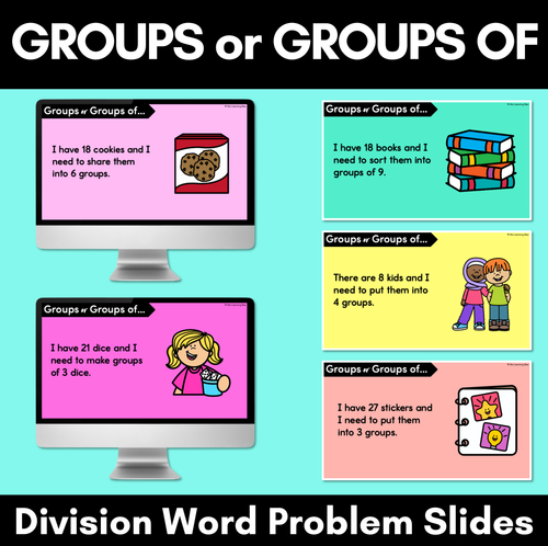 Groups or Groups Of - Division Slides - Mrs Learning Bee