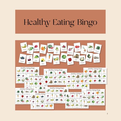 Healthy Eating Bingo - Mrs Learning Bee