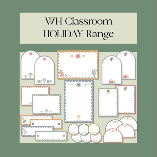 Wholehearted Classroom Labels - HOLIDAY Range (editable)
