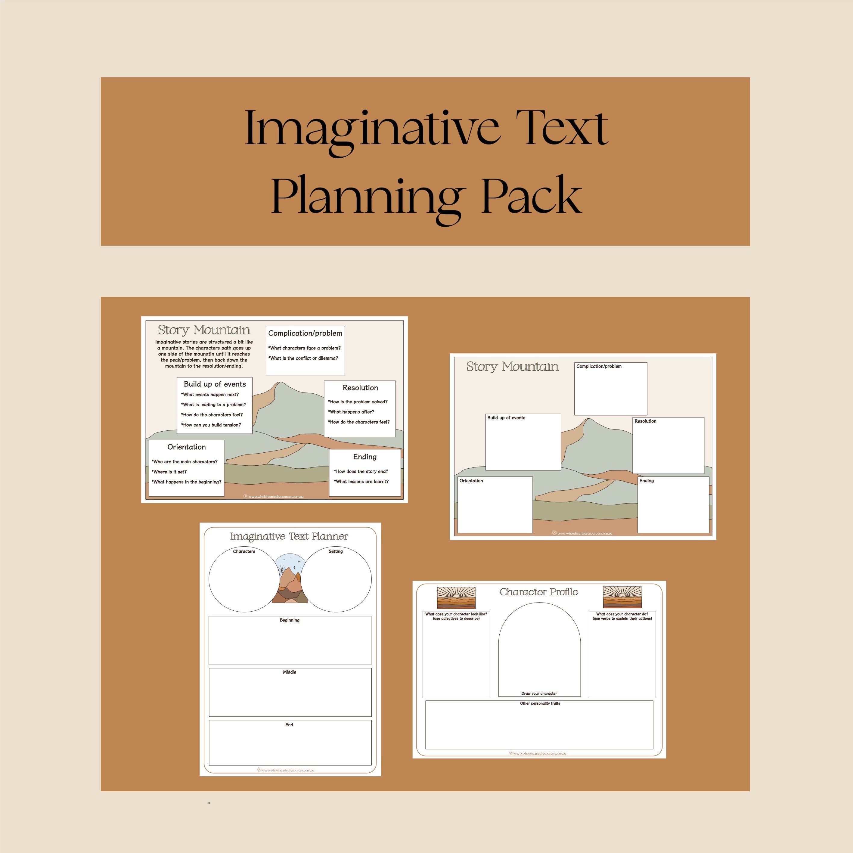 Imaginative Text Planning Pack - Mrs Learning Bee